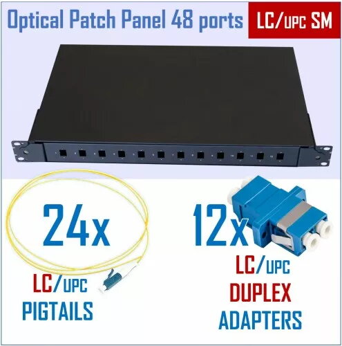 Optical Patch Panel Set FO-PP-24xLC/U-SM-S FO-PP-24xLC/U-SM-S | AiO.lv