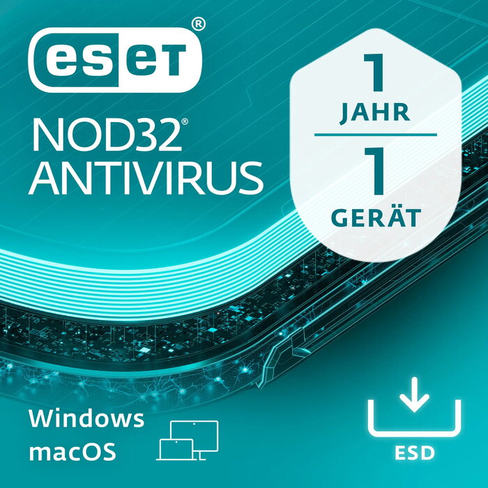 ESET NOD32 Anti-Virus 1 User EAV-N1A1-VAKT-E | AiO.lv