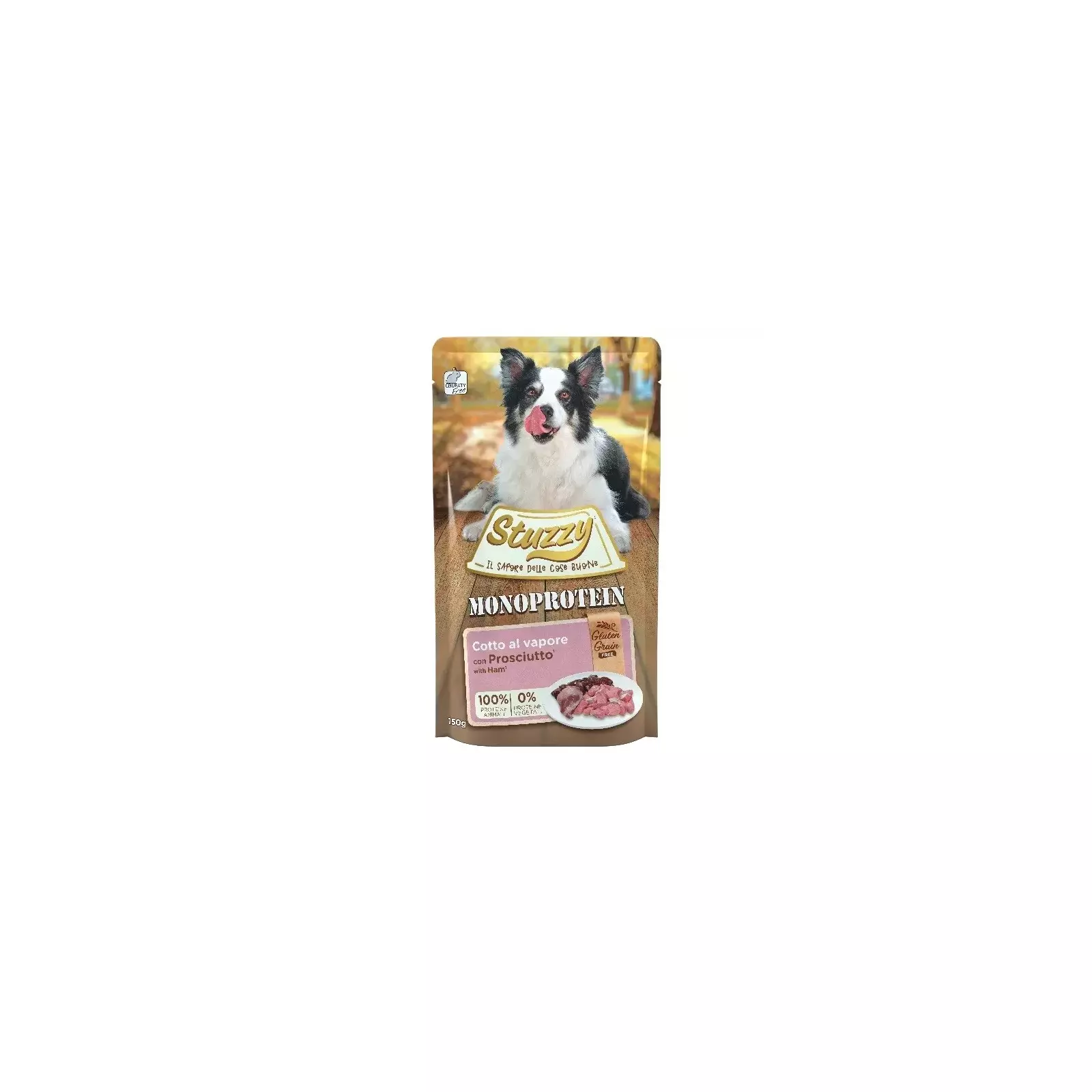 Wet dog food Agras Pet Foods Stuzzy Monoprotein Ham 150 g | AiO.lv