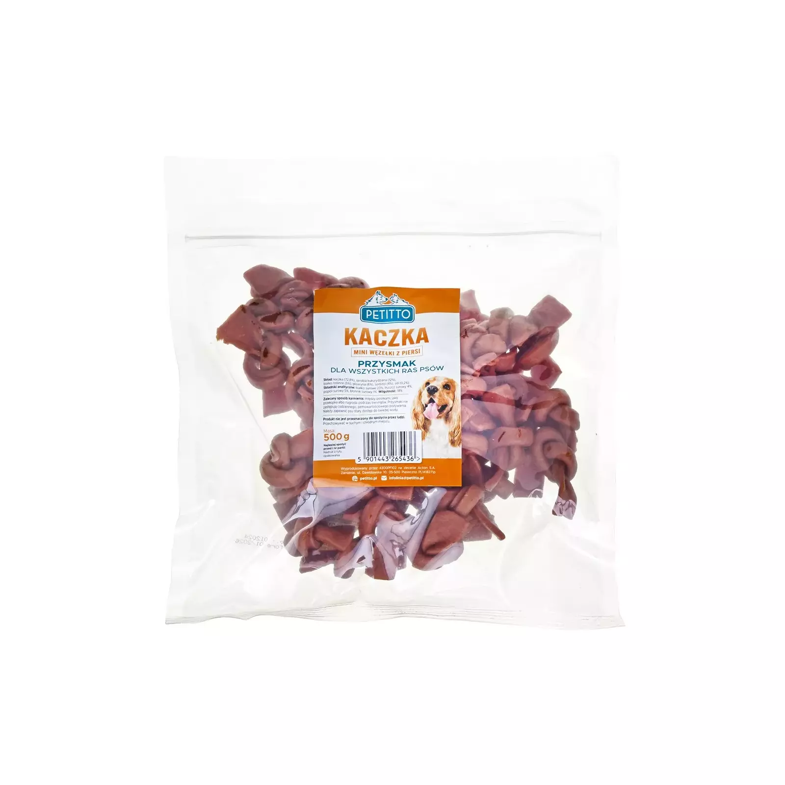 PETITTO Duck Breast Mini Knots 500 g dog treats | AiO.lv