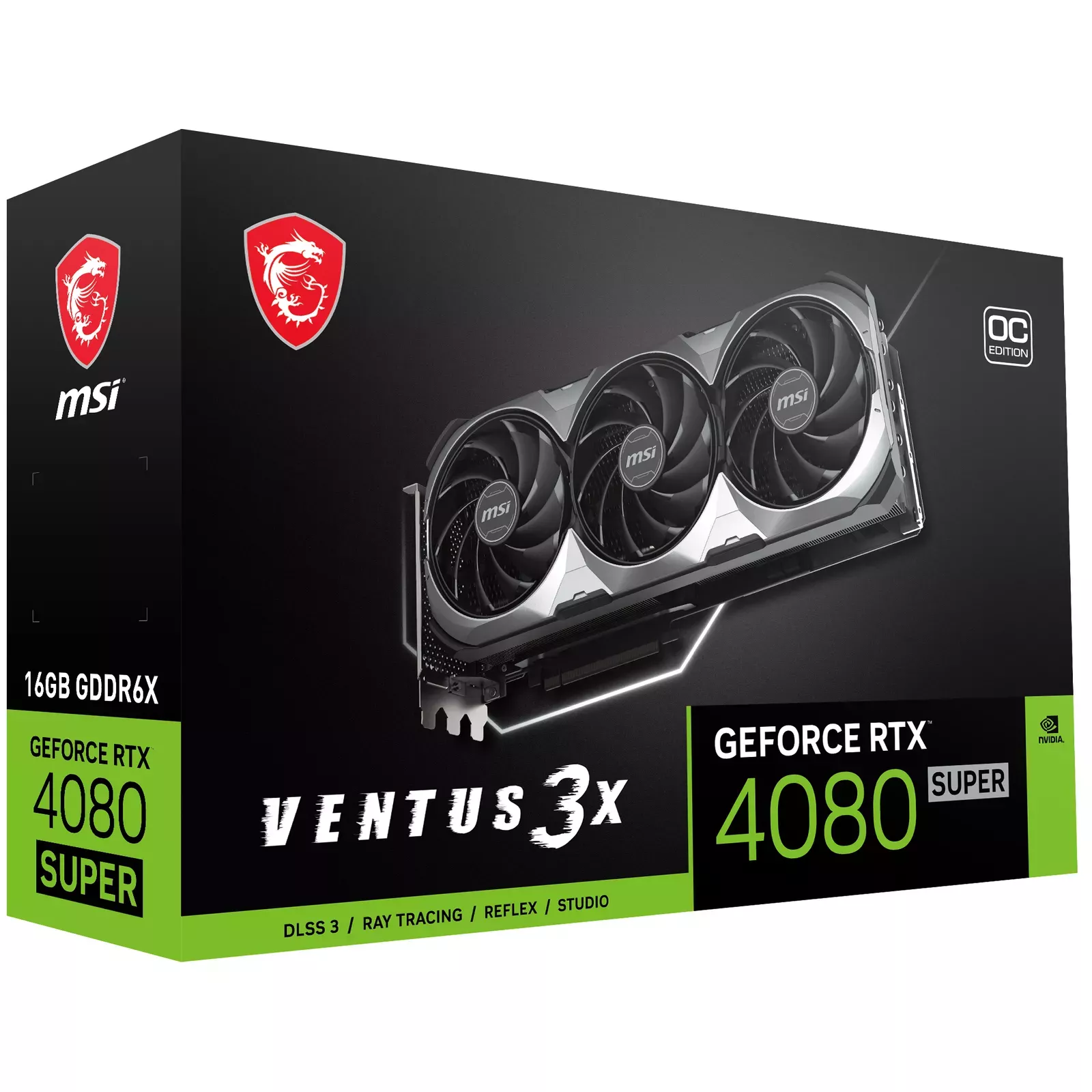 MSI VENTUS GeForce RTX 4080 SUPER 16G 3X OC GEFORCE RTX 4080 SUPER 16G ...