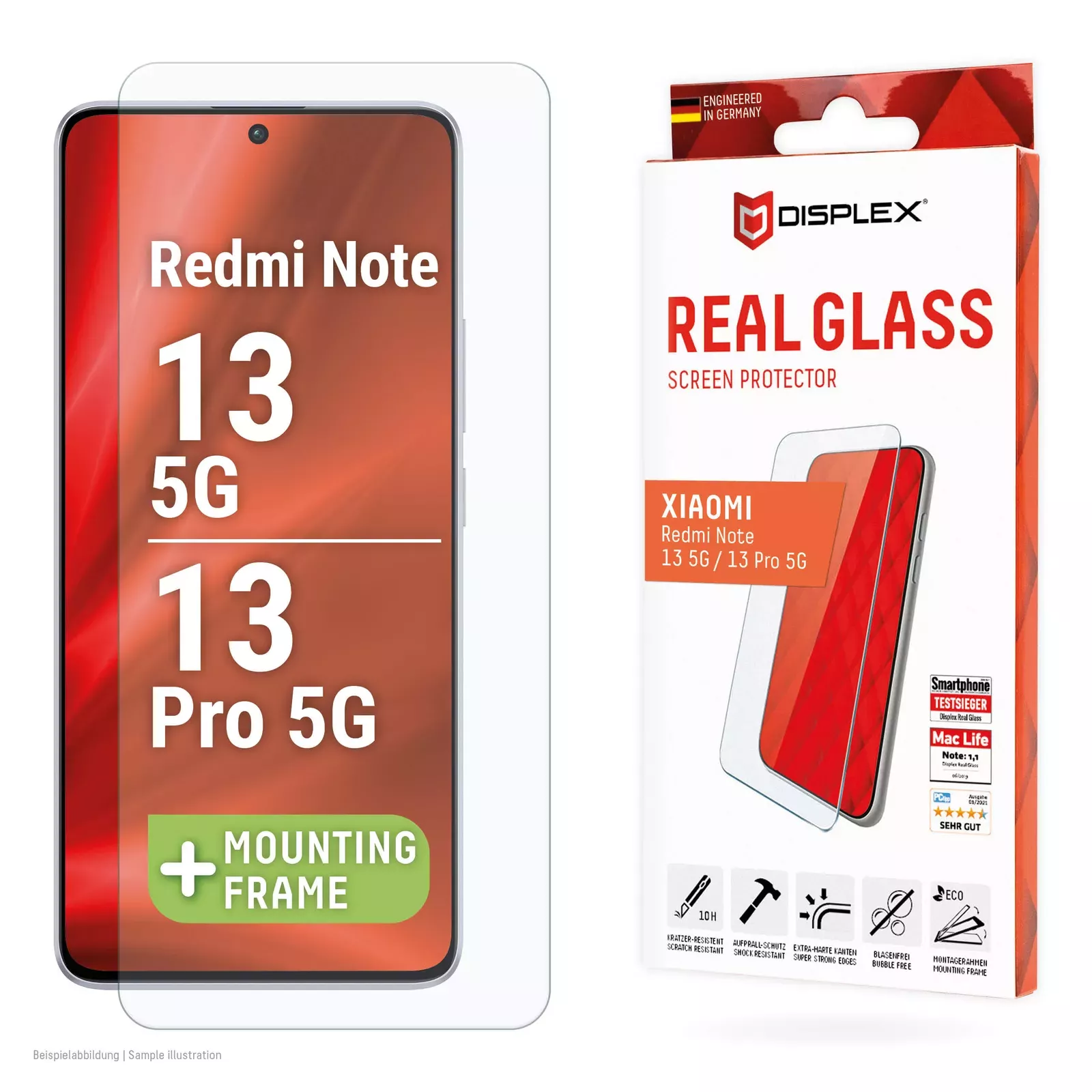 Displex Screen Protector for Xiaomi Redmi Note 13 5G/13 Pro 5G | AiO.lv