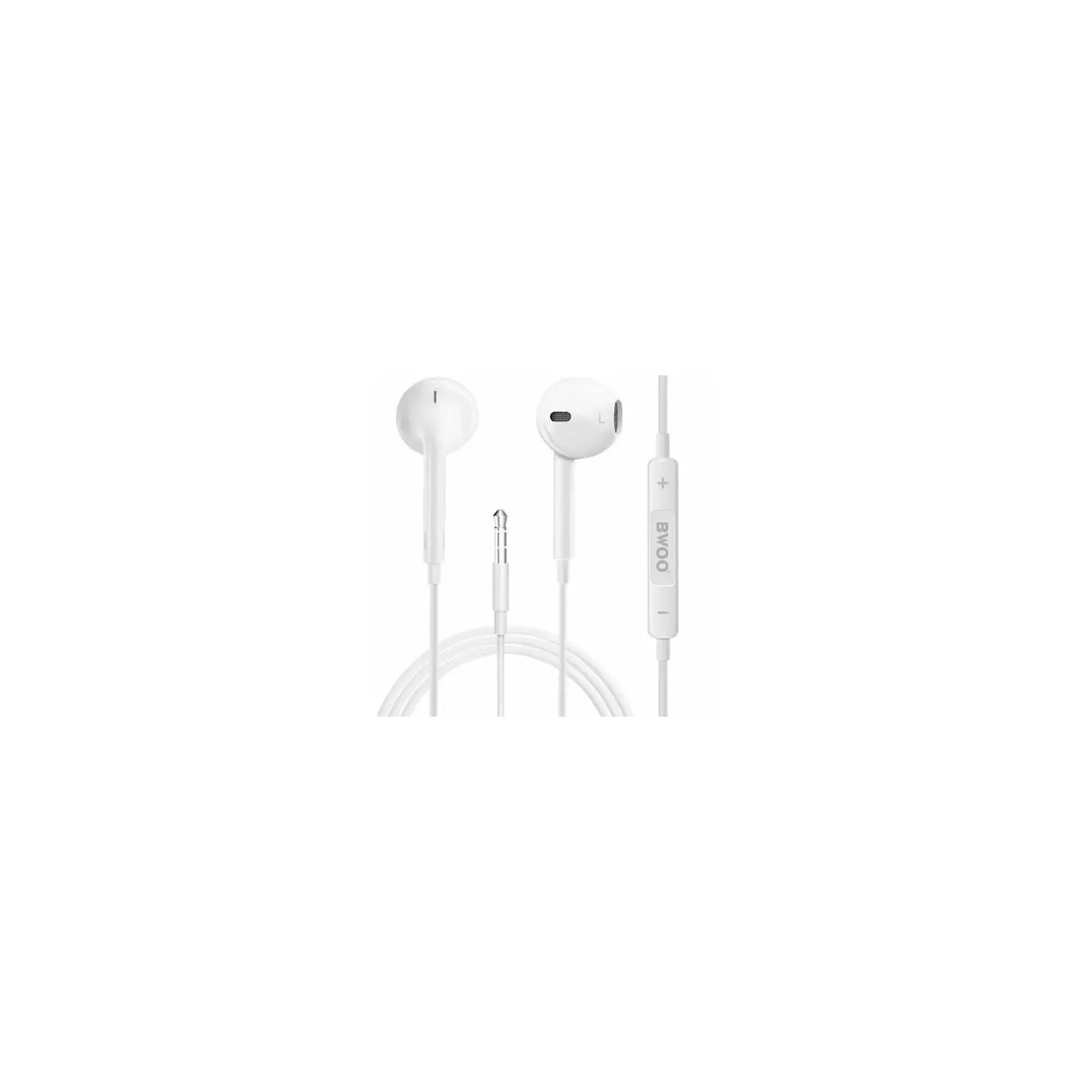 In-ear earphones BWOO BO-HF05 wired with microphone | AiO.lv