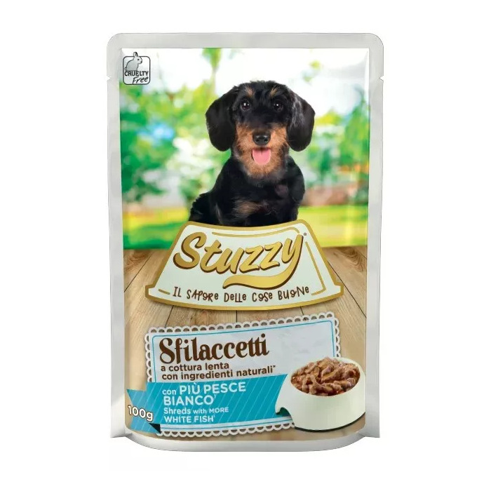 Wet dog food Agras Pet Foods Stuzzy Sfilaccetti 100 g | AiO.lv