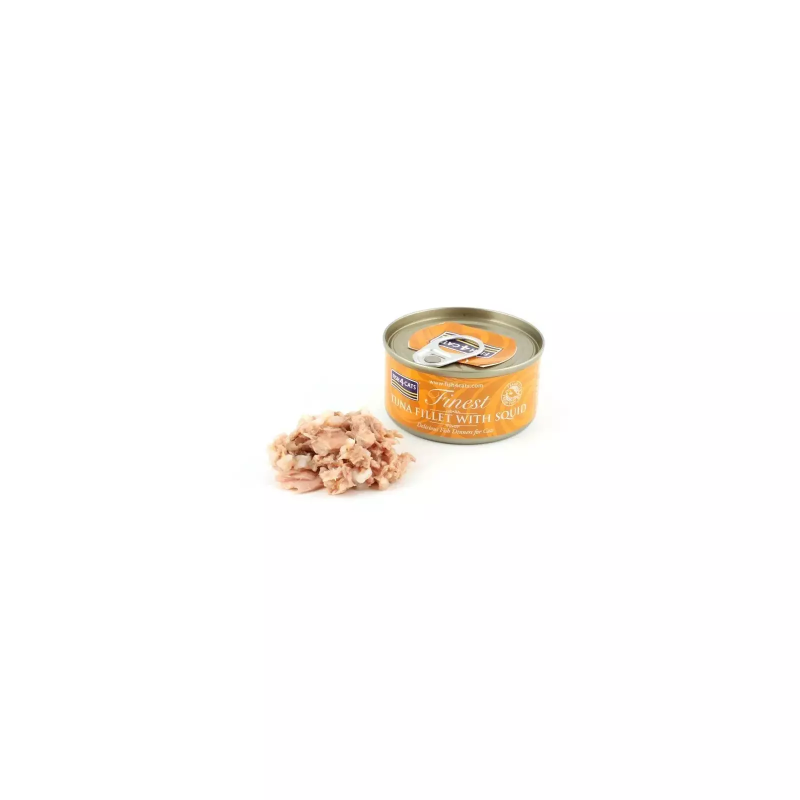 FISH4DOGS Tuna fillet with squid 70 g wet cat food | AiO.lv