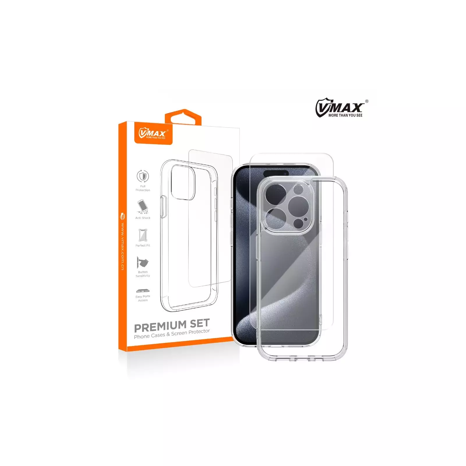 Korpuss un stikls VMAX iPhone | AiO.lv