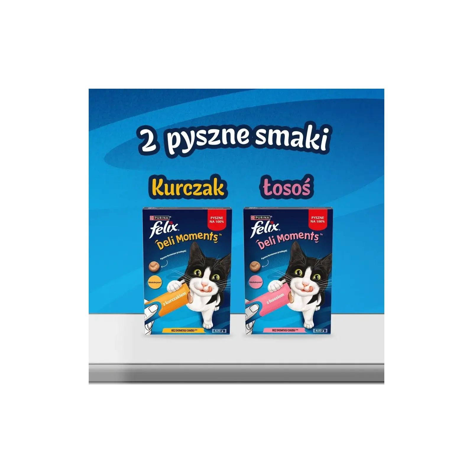 Wet cat treats Purina Felix Deli Moments Salmon 4x10g | AiO.lv