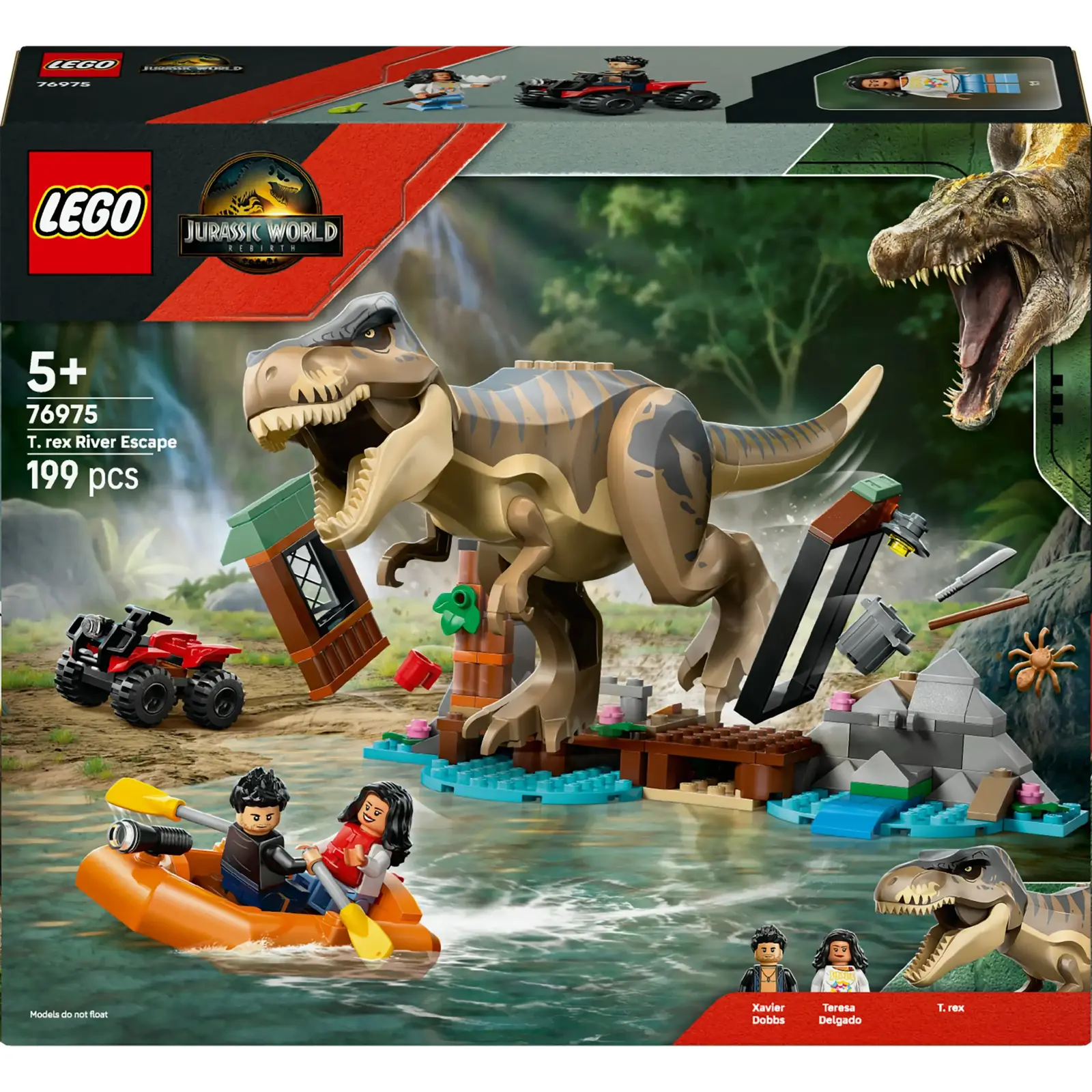 LEGO T. rex River Escape 76975 building set | AiO.lv