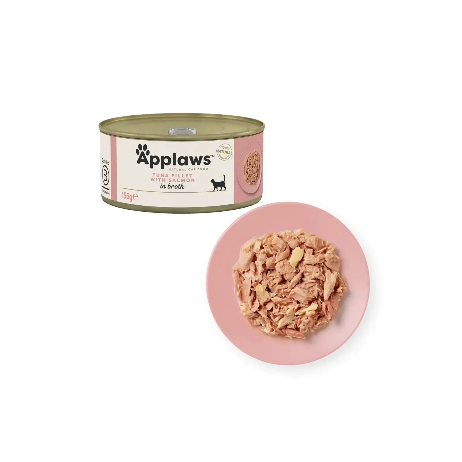 Applaws wet cat food Tuna fillet with salmon 156 g | AiO.lv