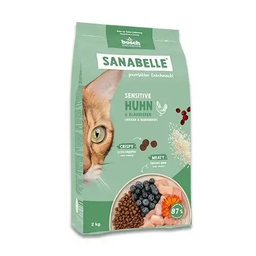 Bosch Sanabelle Sensitive dry cat food with chicken 2 kg | AiO.lv