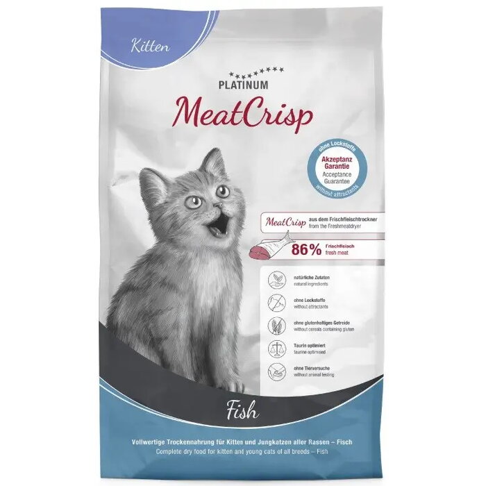 Platinum MeatCrisp Kitten Fish dry food — 3 kg | AiO.lv