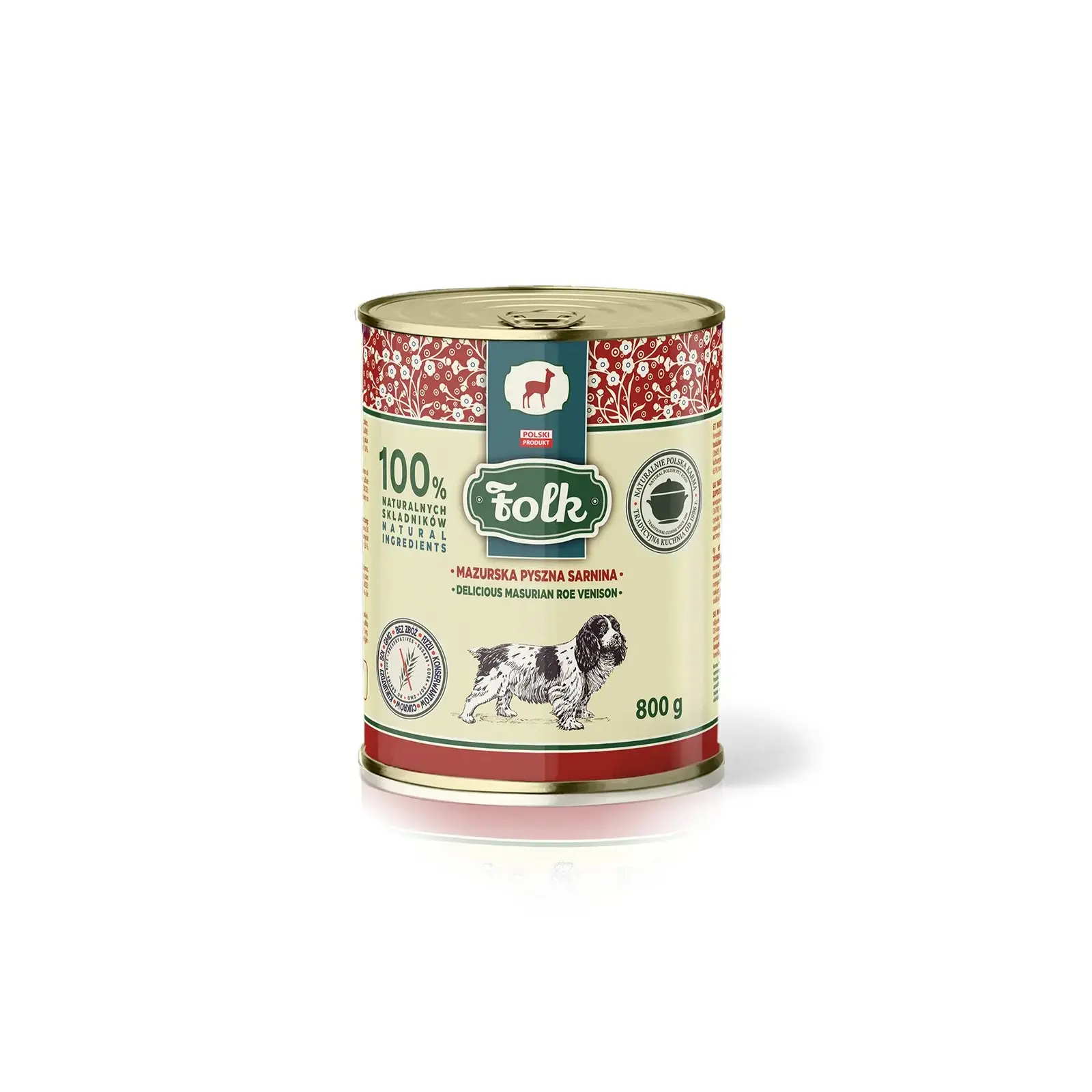 Folk Mazurska pyszna sarnina wet dog food 800 g | AiO.lv