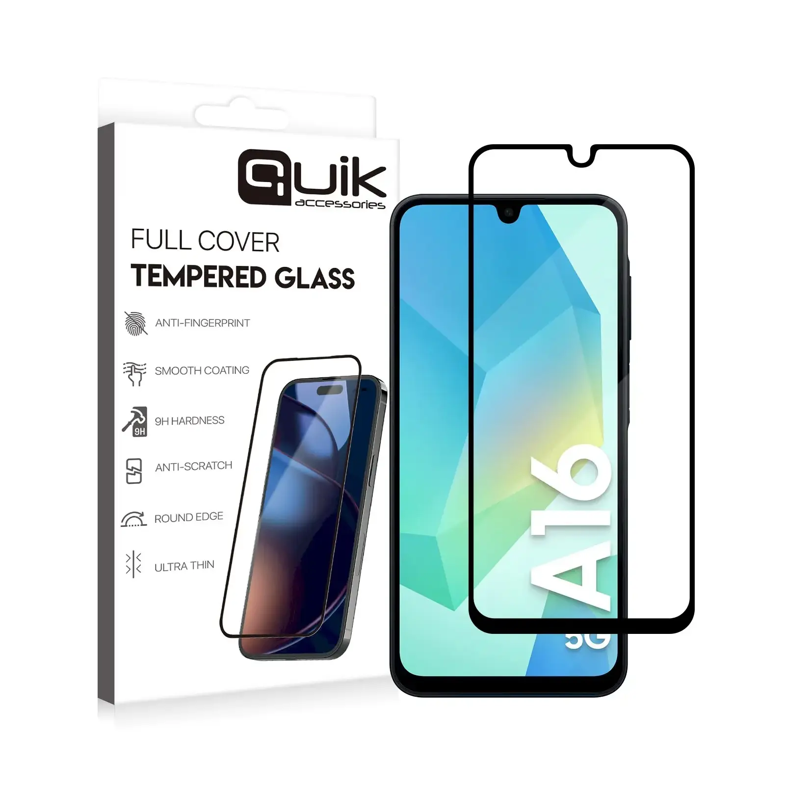 Quik Tempered Glass for Samsung Galaxy A16 | AiO.lv