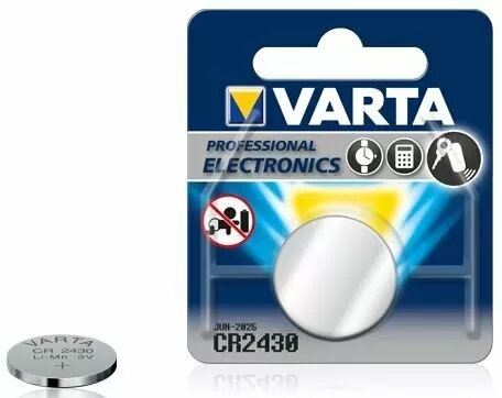 Varta CR2430 coin cell battery 3V | AiO.lv