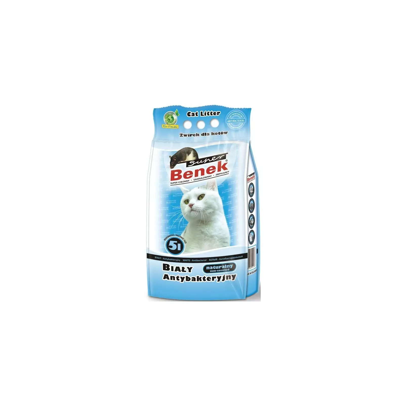 Clumping Cat Litter super benek Certech Super Benek White 5 L | AiO.lv