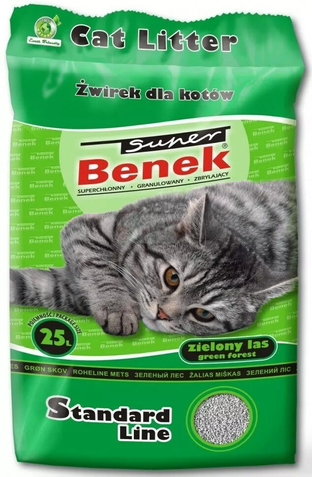 Clumping Cat Litter Super Benek Certech 25 L | AiO.lv
