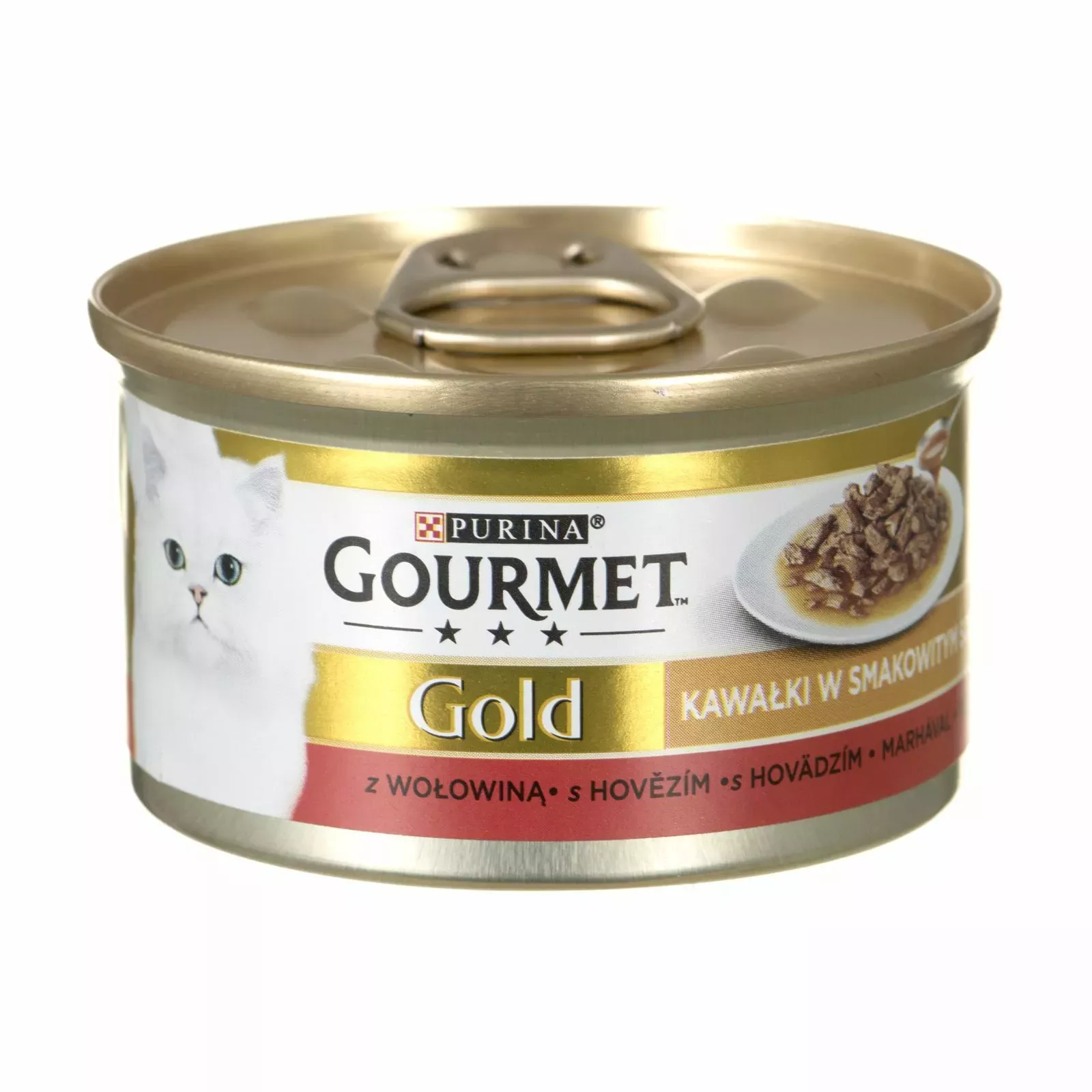 Wet cat food Purina Nestlé GOURMET Gold Sauce Delight Beef 85 g | AiO.lv