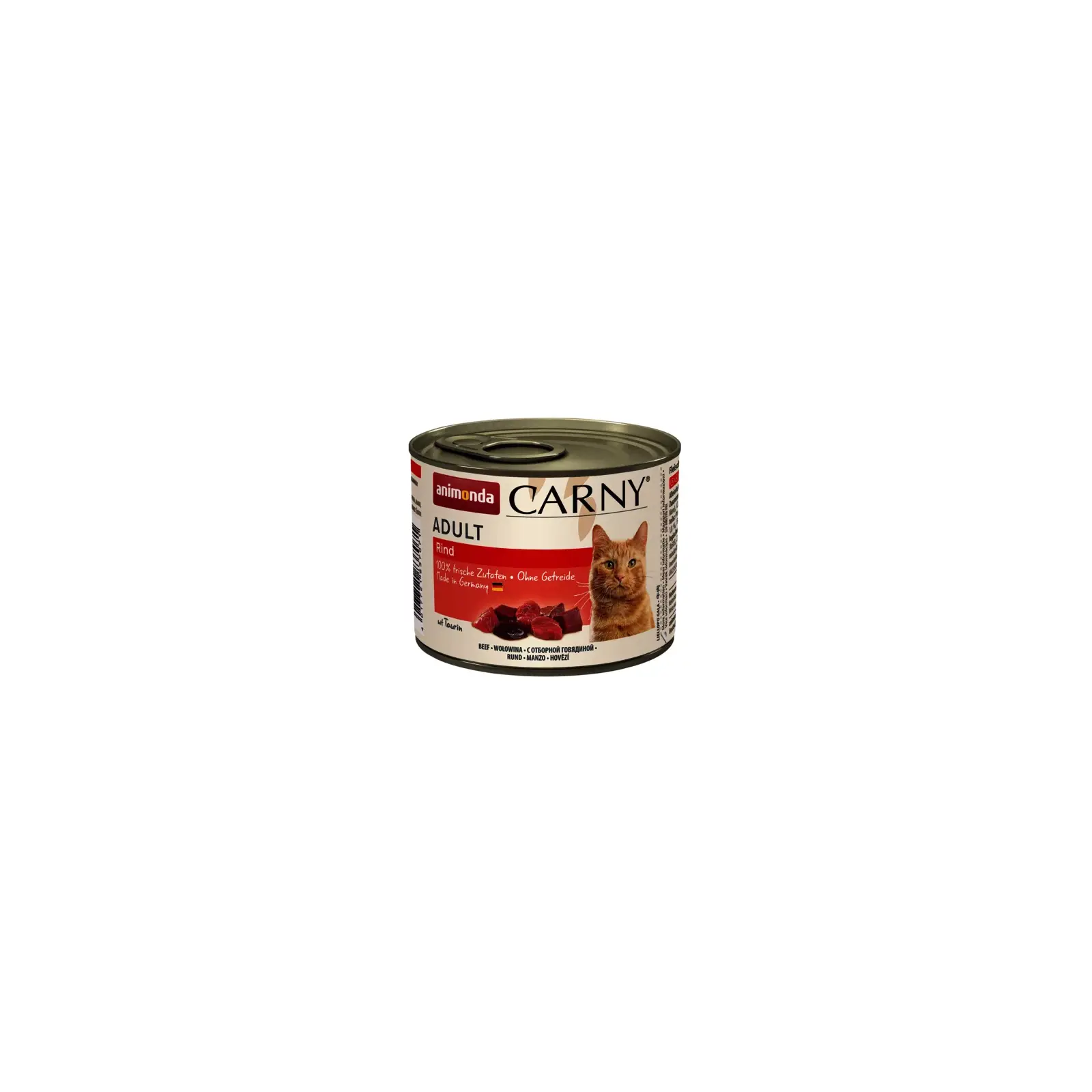 Wet cat food Animonda Carny 200 g — beef | AiO.lv