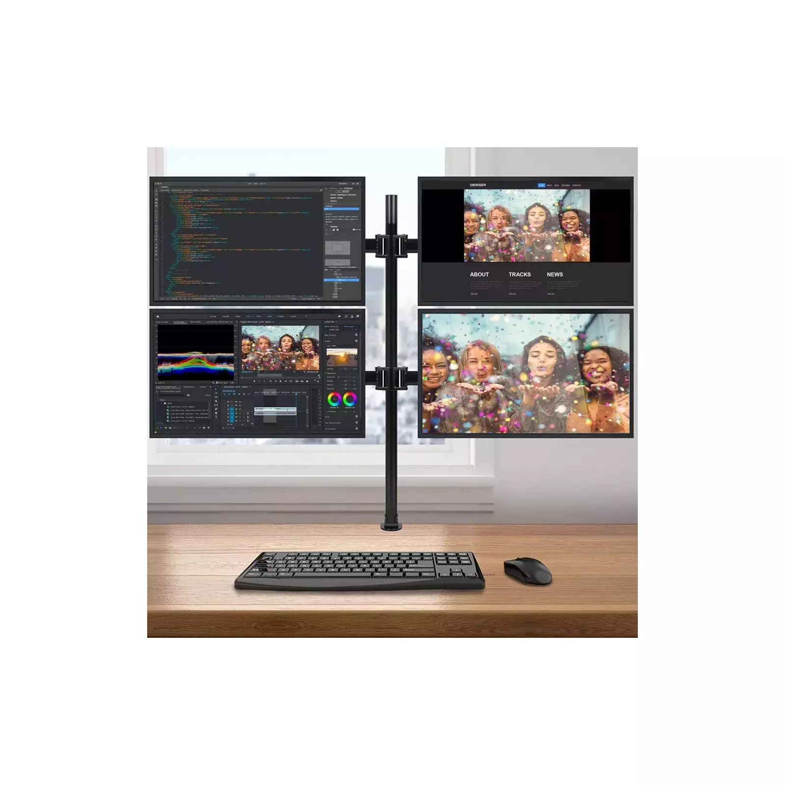 Techly ICA-LCD 382-Q monitora stiprinājums 027521 | AiO.lv