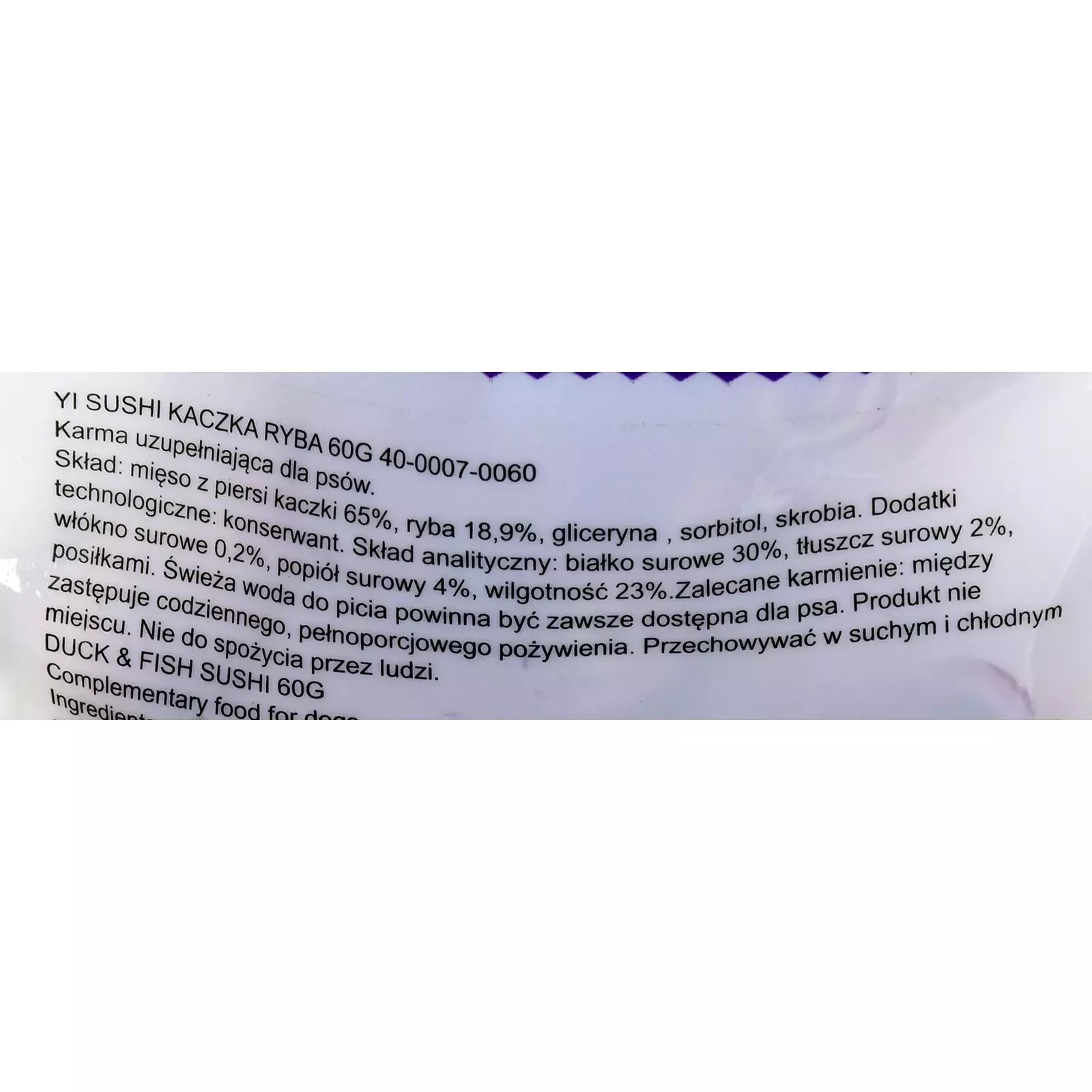 Wet dog treat MACED Sushi Duck with Fish 60 g | AiO.lv