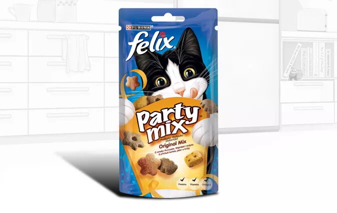 Cat treats Purina Felix Party Mix Original 60 g | AiO.lv